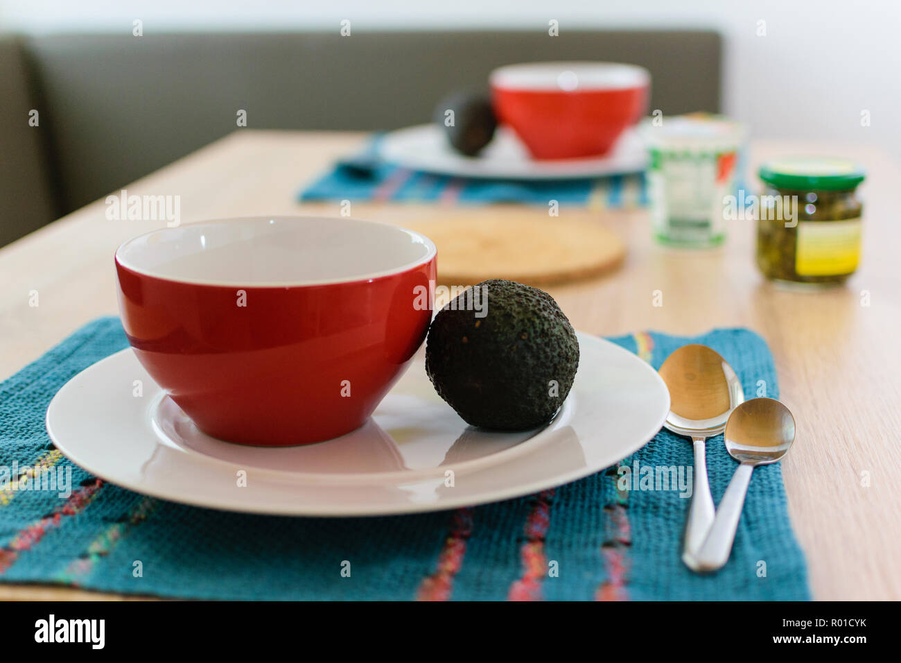 Two dishes of food table hi-res stock photography and images - Alamy