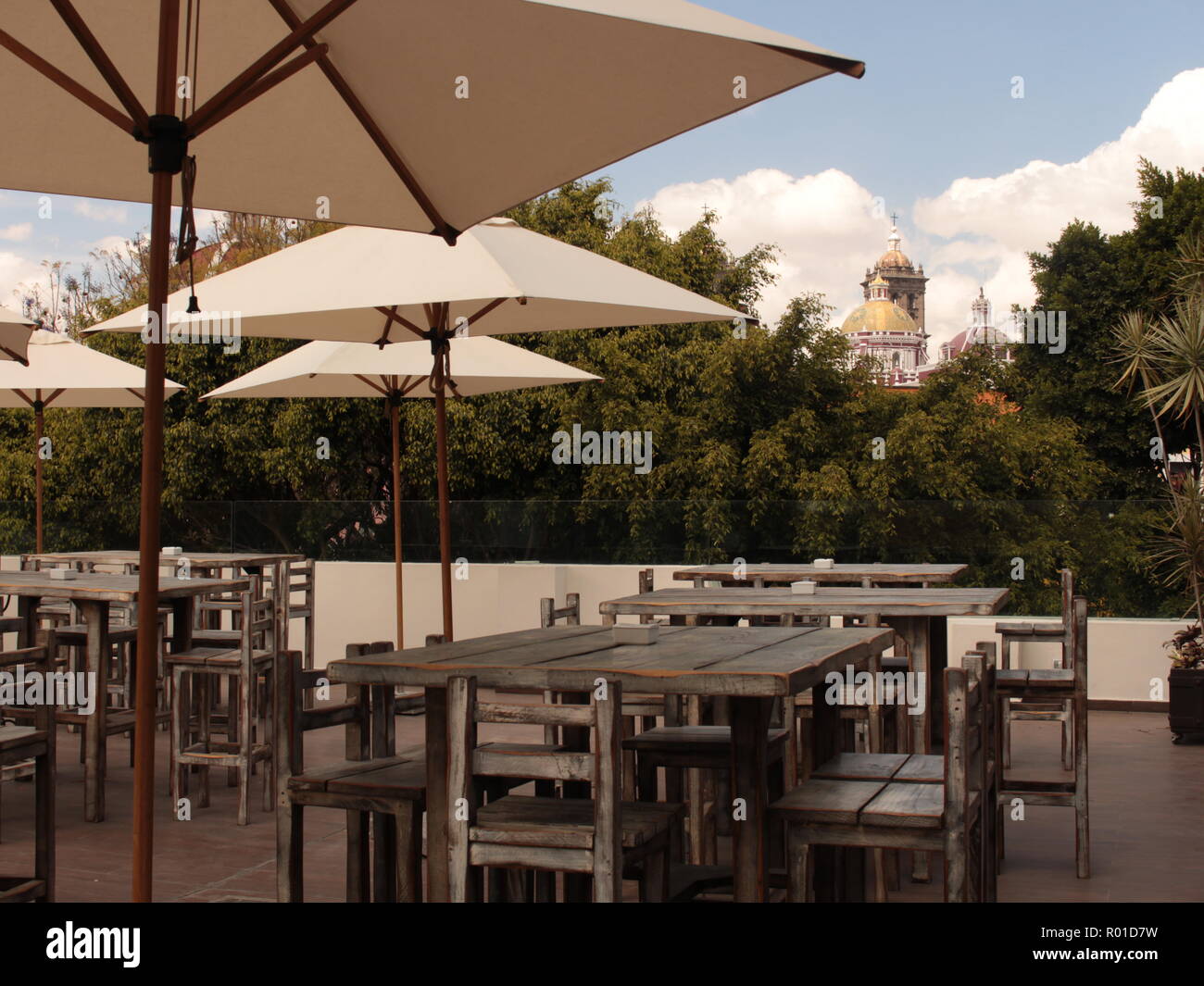 Old wooden terrace view hi-res stock photography and images - Alamy