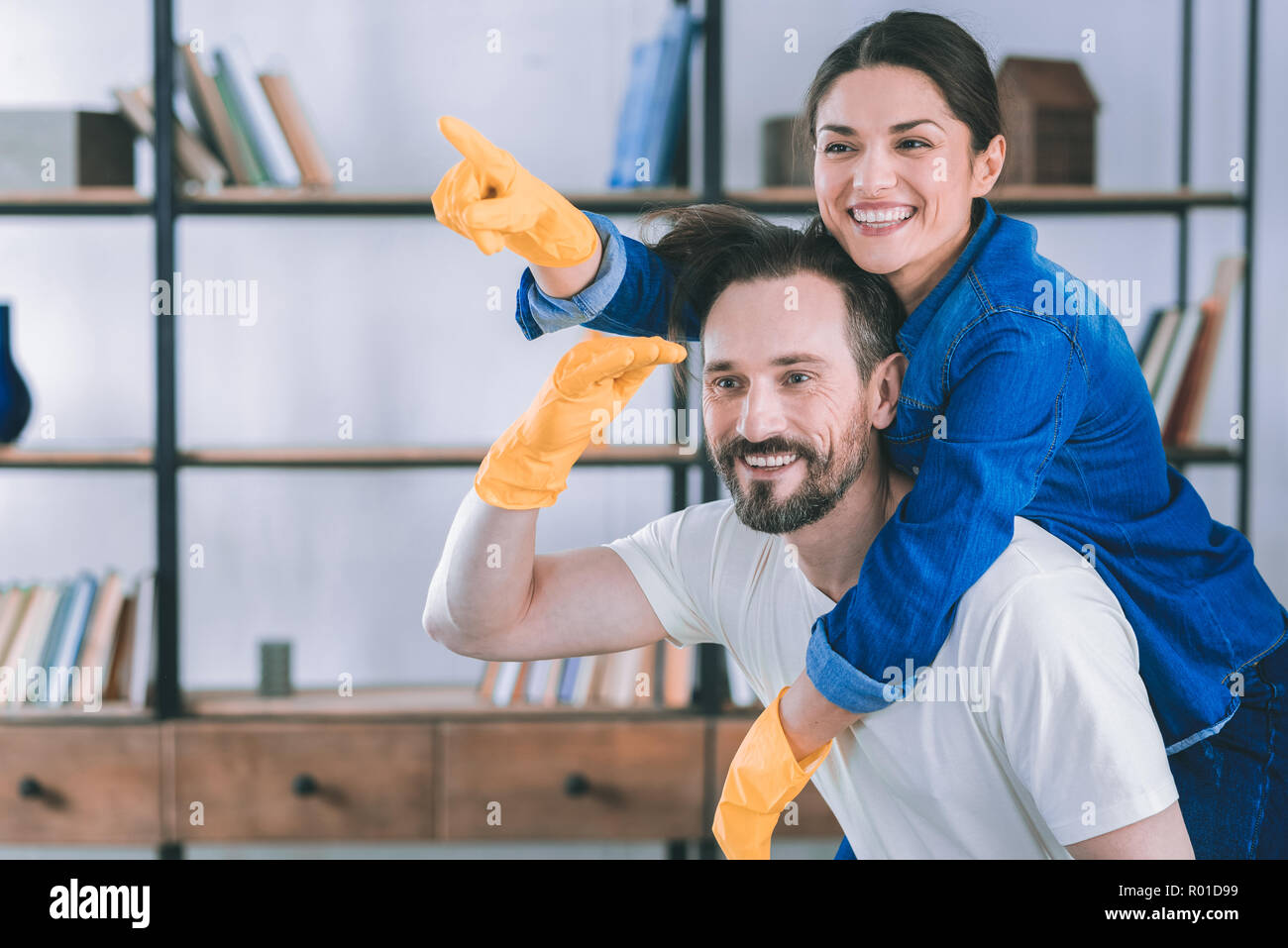 Cheerful female person spending time with pleasure Stock Photo - Alamy