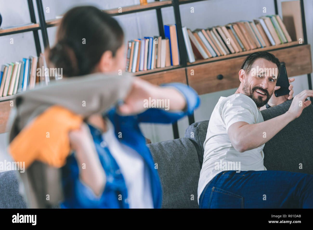 Family anger fight hi-res stock photography and images - Alamy