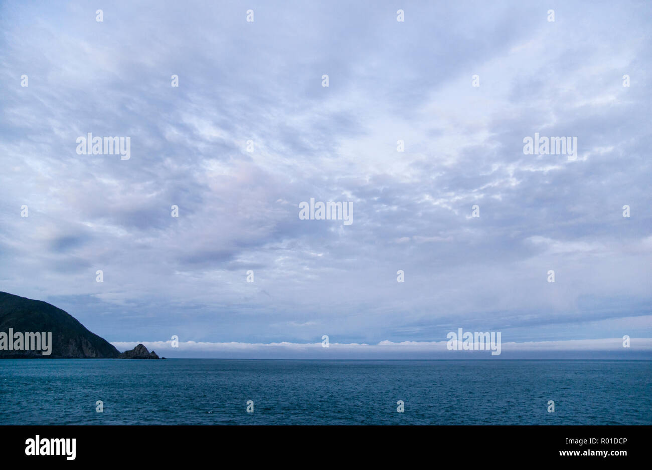 Sunset views of Arapawa Island, where the waters of the Marlborough ...