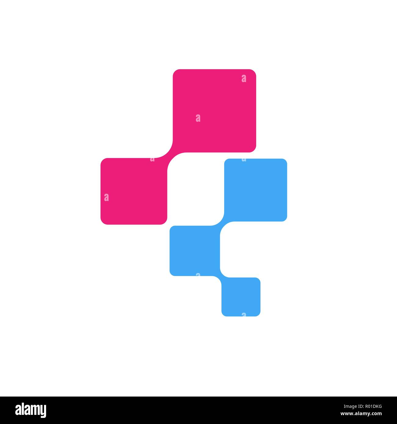 Pixelated font Cut Out Stock Images & Pictures - Alamy