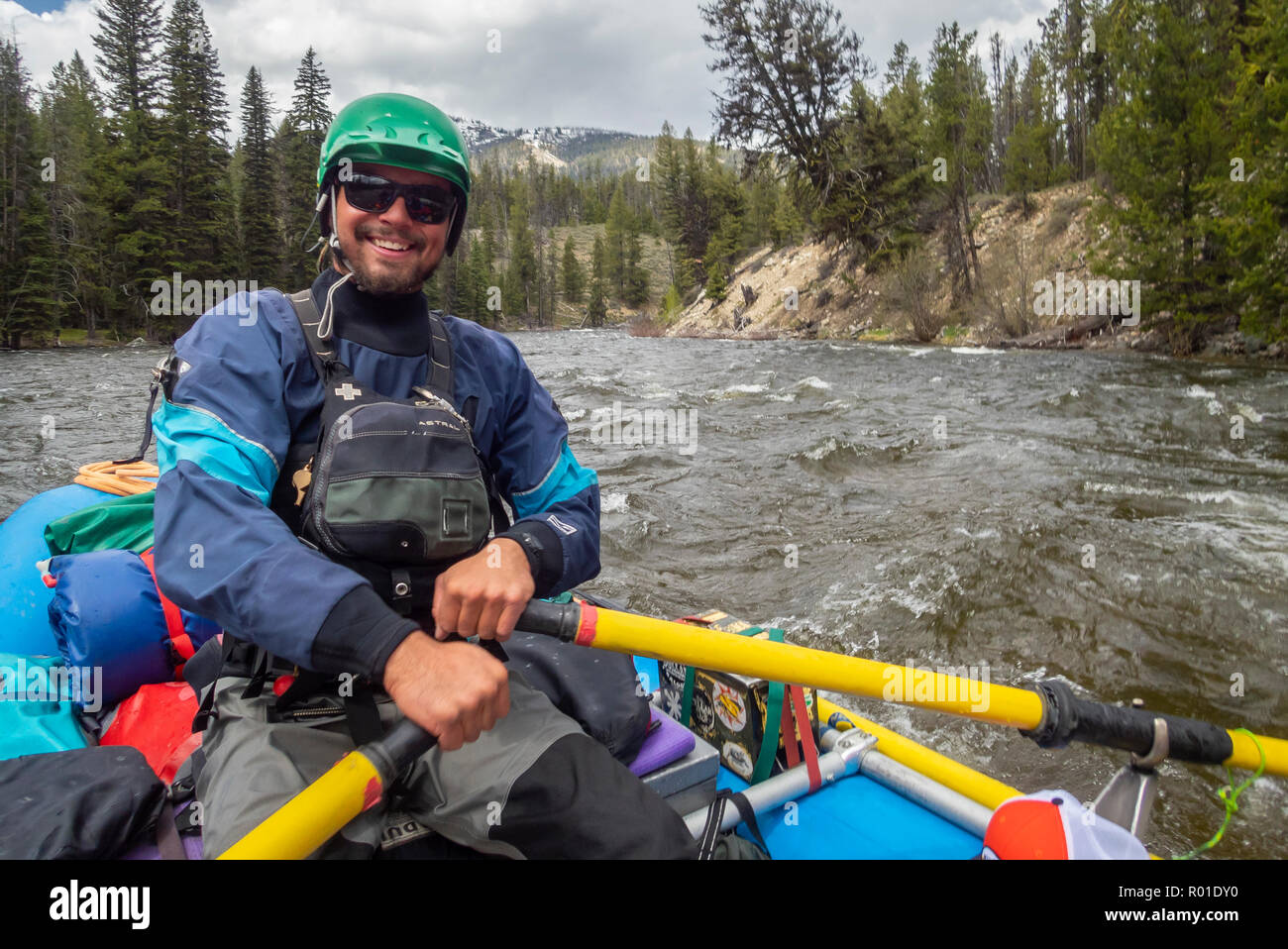 Far And Away Adventures guide Jake Miczulski on the Middle Fork Salmon ...