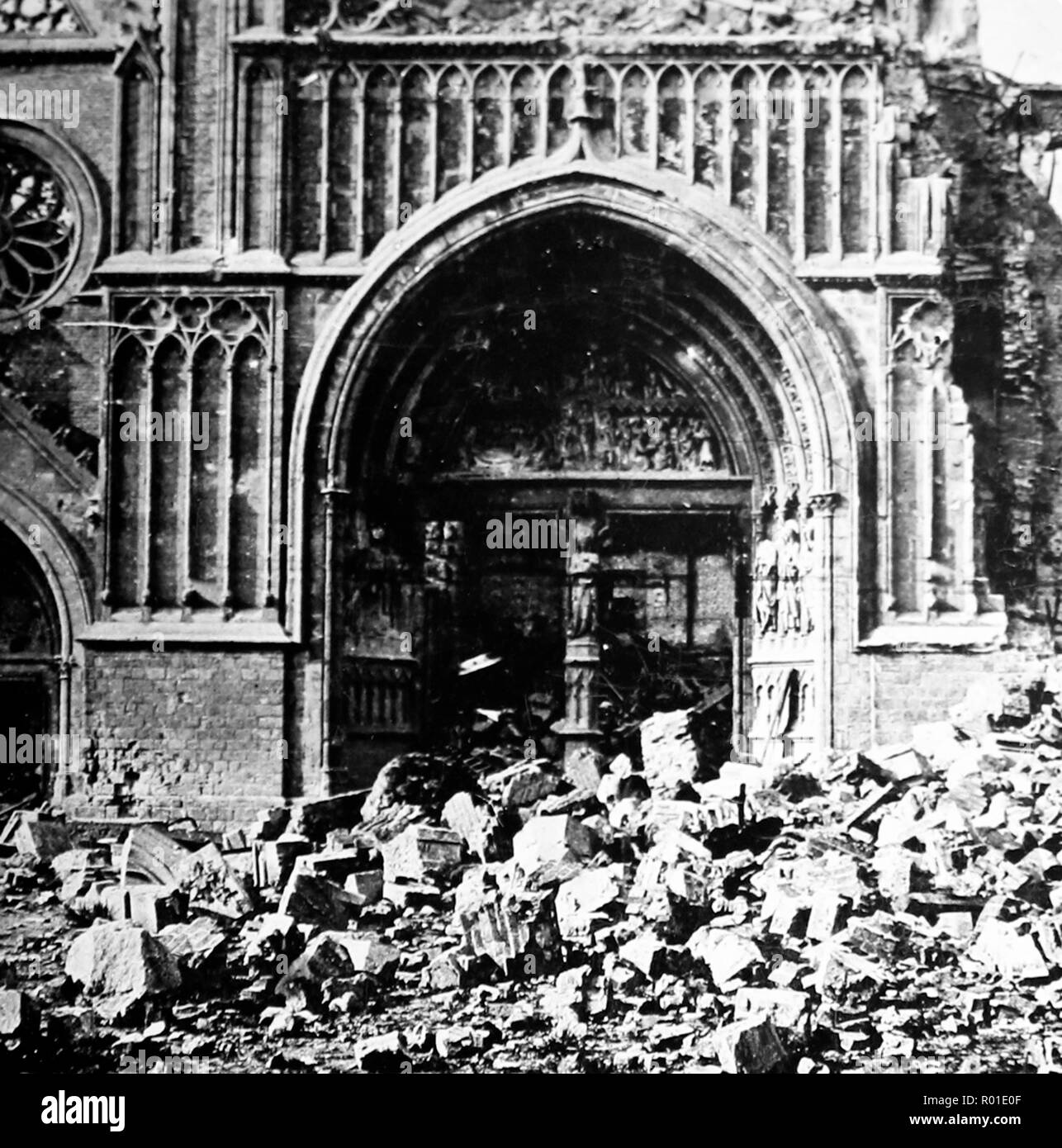 Ypres cathedral hi-res stock photography and images - Alamy