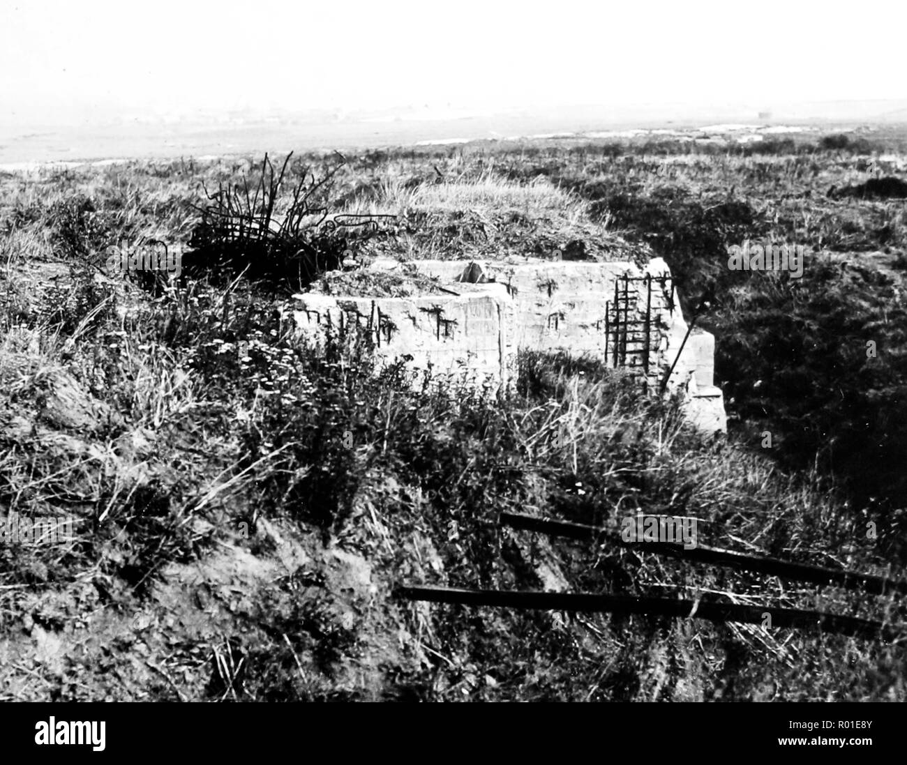 German Block House at Croiselles on the Hindenburg Line, during the ...