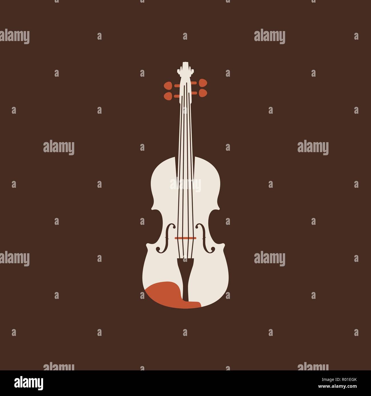 Classical violin icon. Isolated Vector String ill Stock Vector Image ...