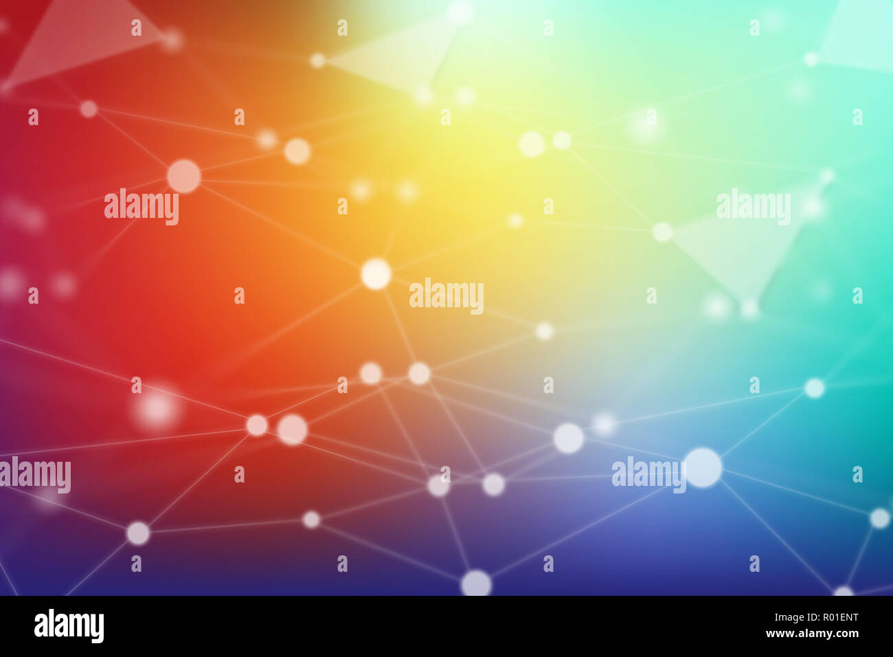 network illustration - Abstract technological background Stock Photo ...