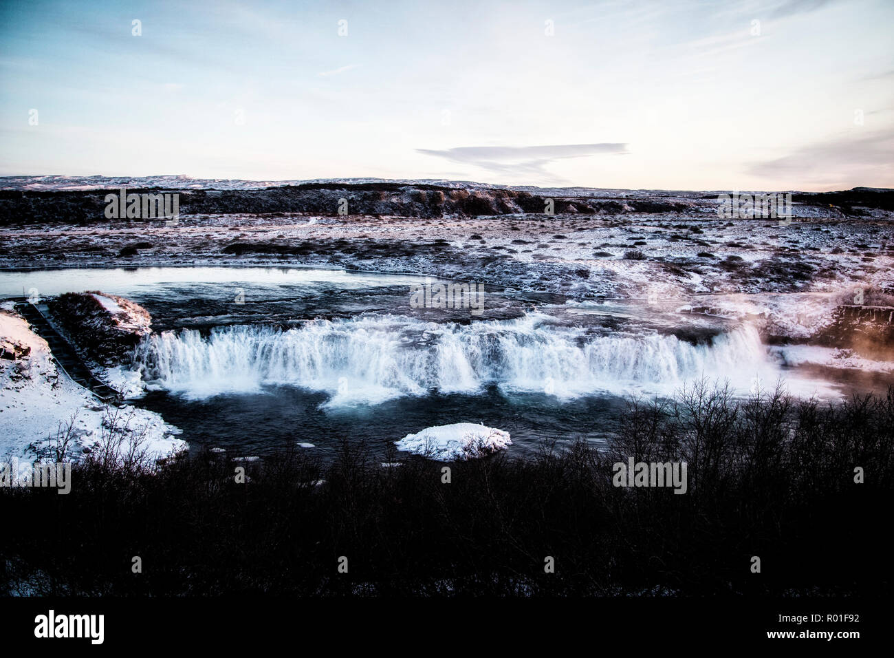 The Waterfall Faxi, Iceland, Europe Stock Photo - Alamy