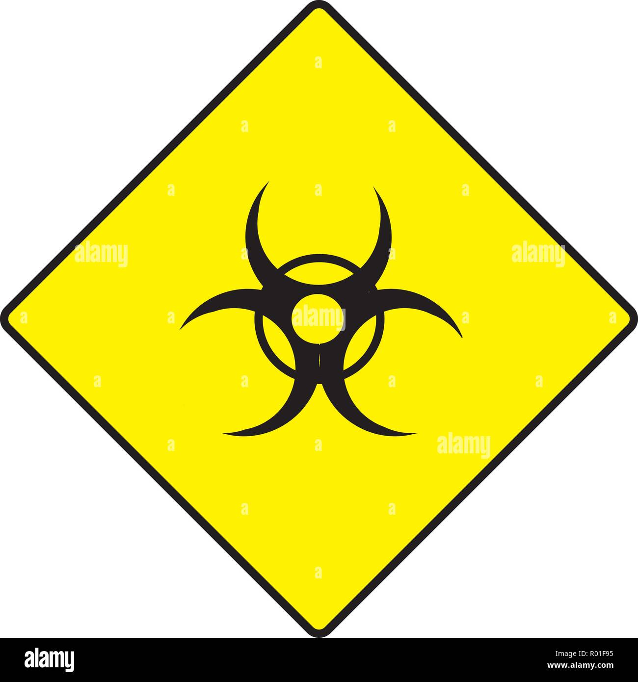 yellow symbol for BIOHAZARD with possible text Stock Vector Image & Art ...