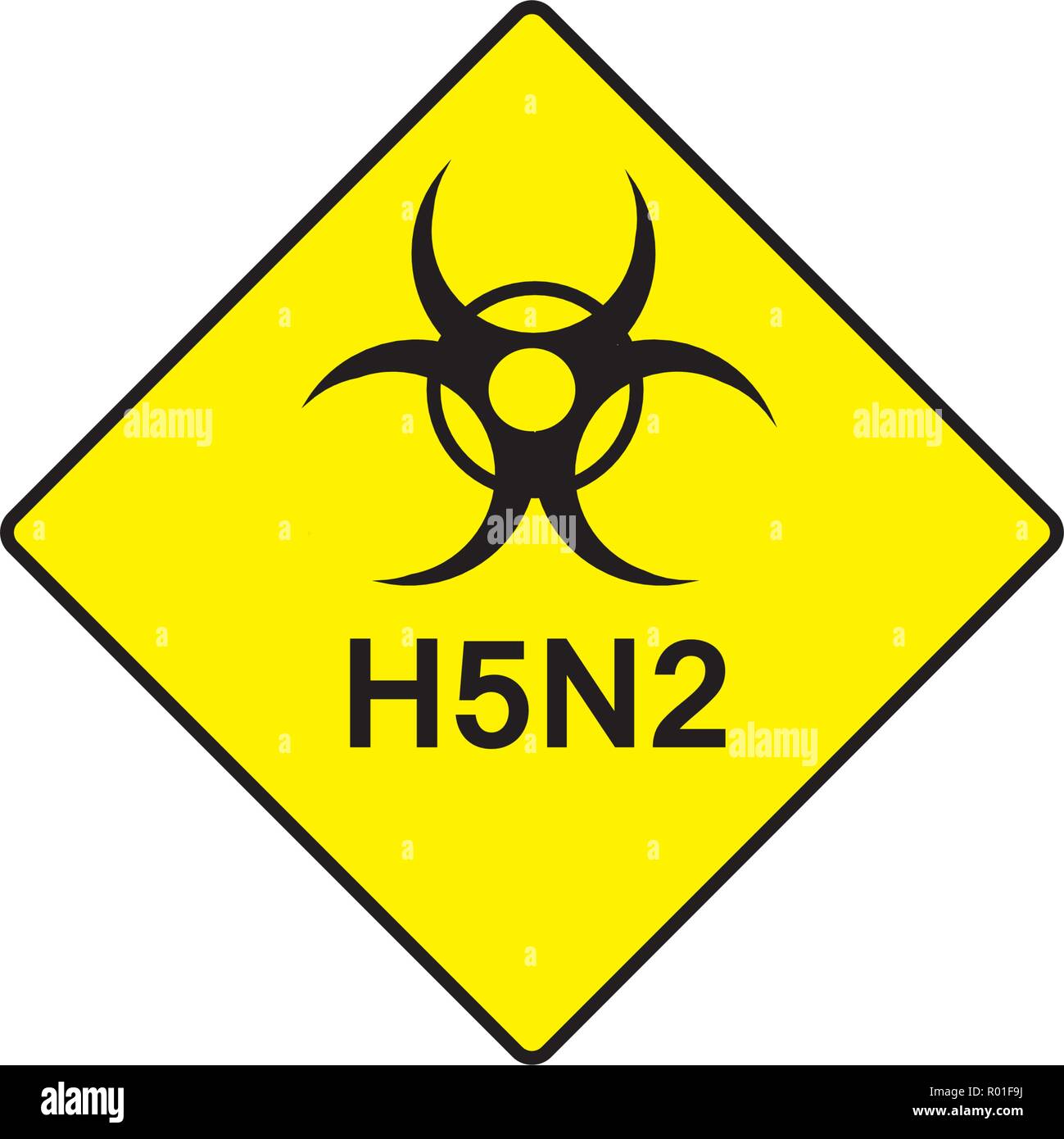 yellow symbol for BIOHAZARD with possible text Stock Vector Image & Art ...
