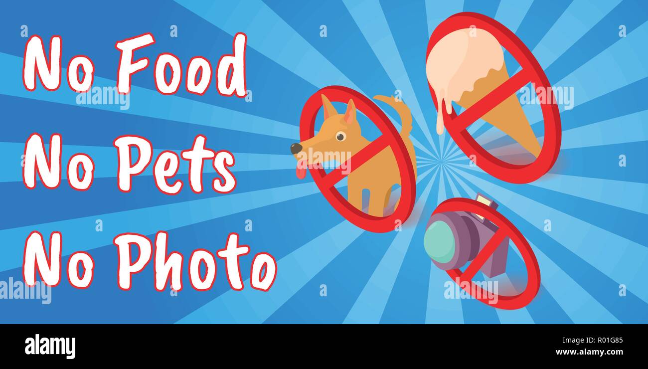 No sign concept banner, comics isometric style Stock Vector Image & Art ...