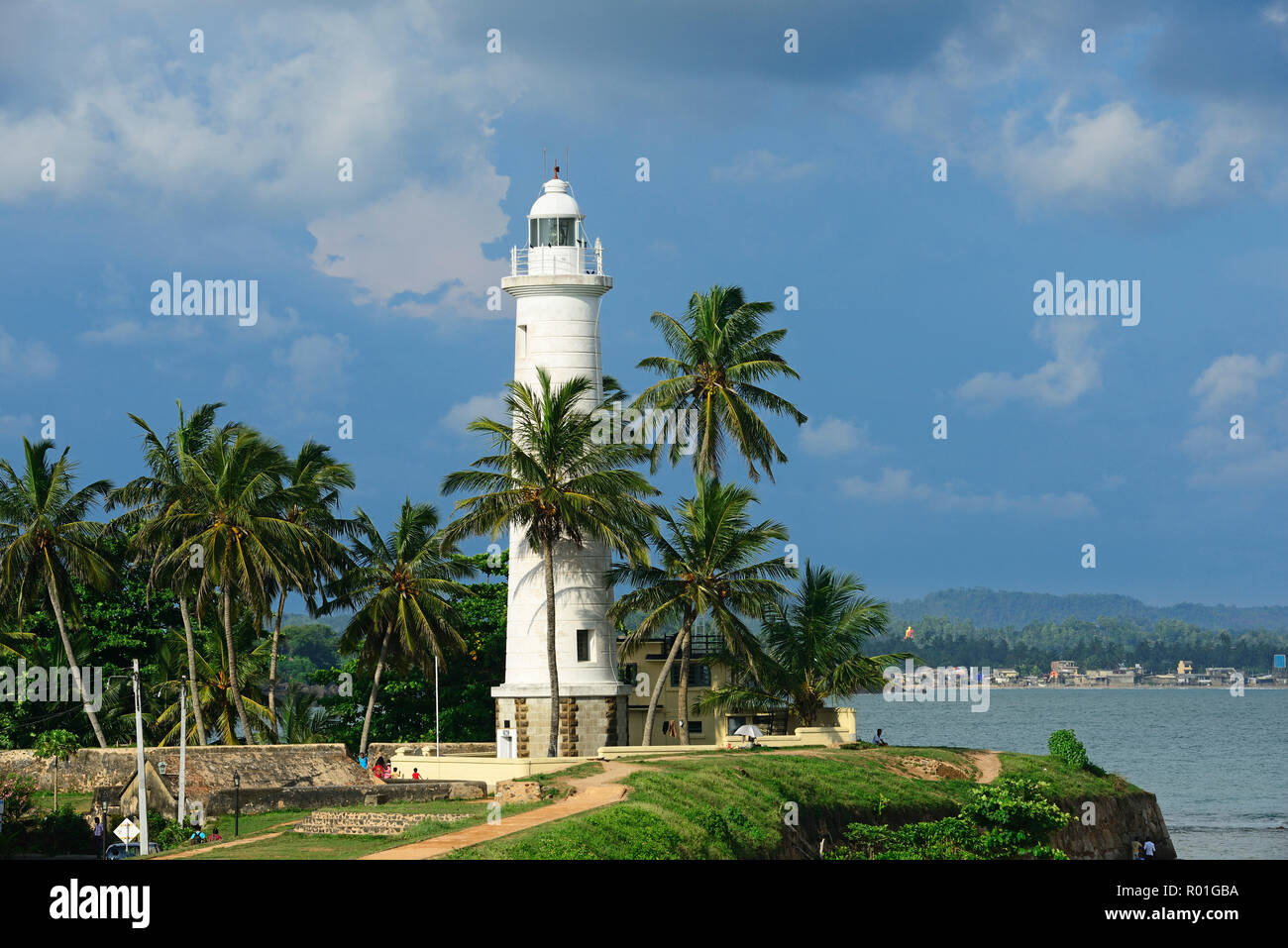 Lighthouse in the old Dutch fort, Galle, Sri Lanka Stock Photo - Alamy