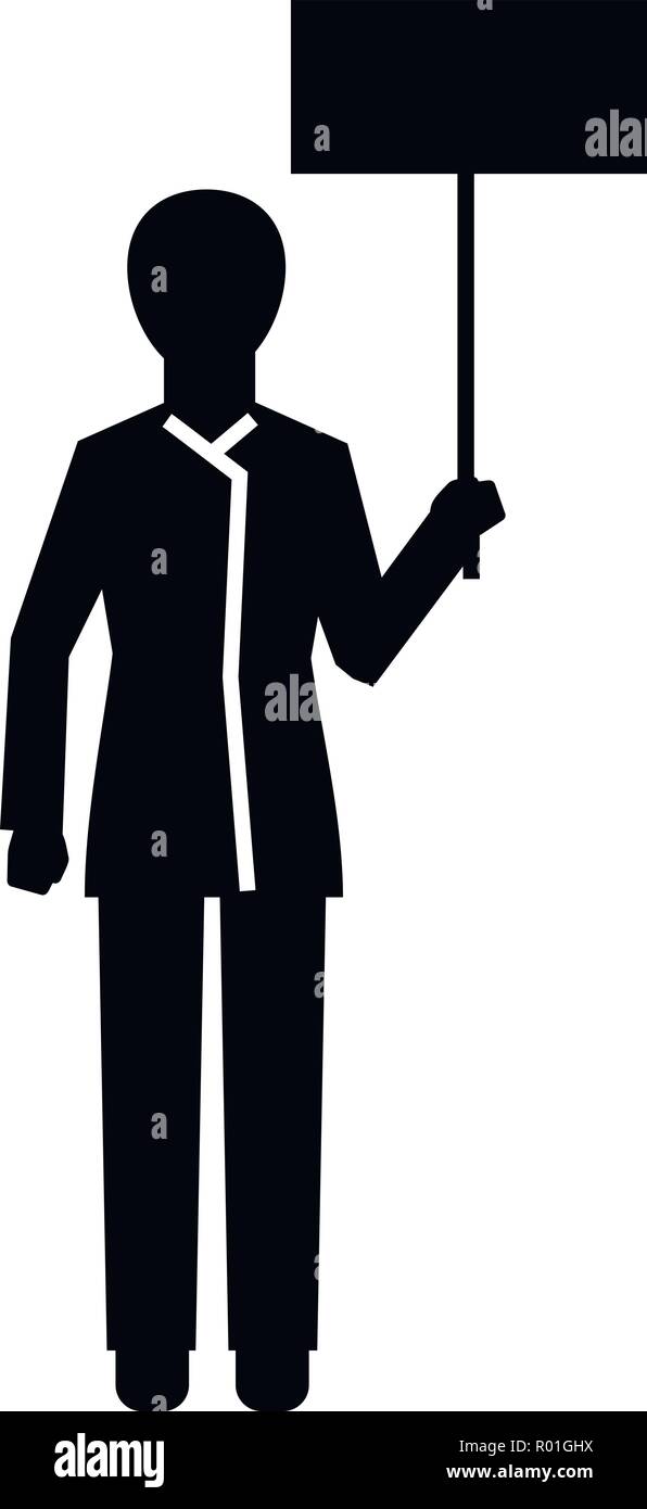 Woman banner up icon, simple style Stock Vector Image & Art - Alamy