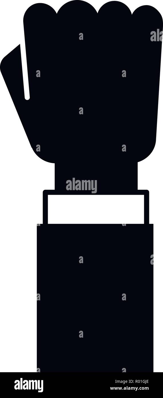 Businessman fist up icon, simple style Stock Vector Image & Art - Alamy