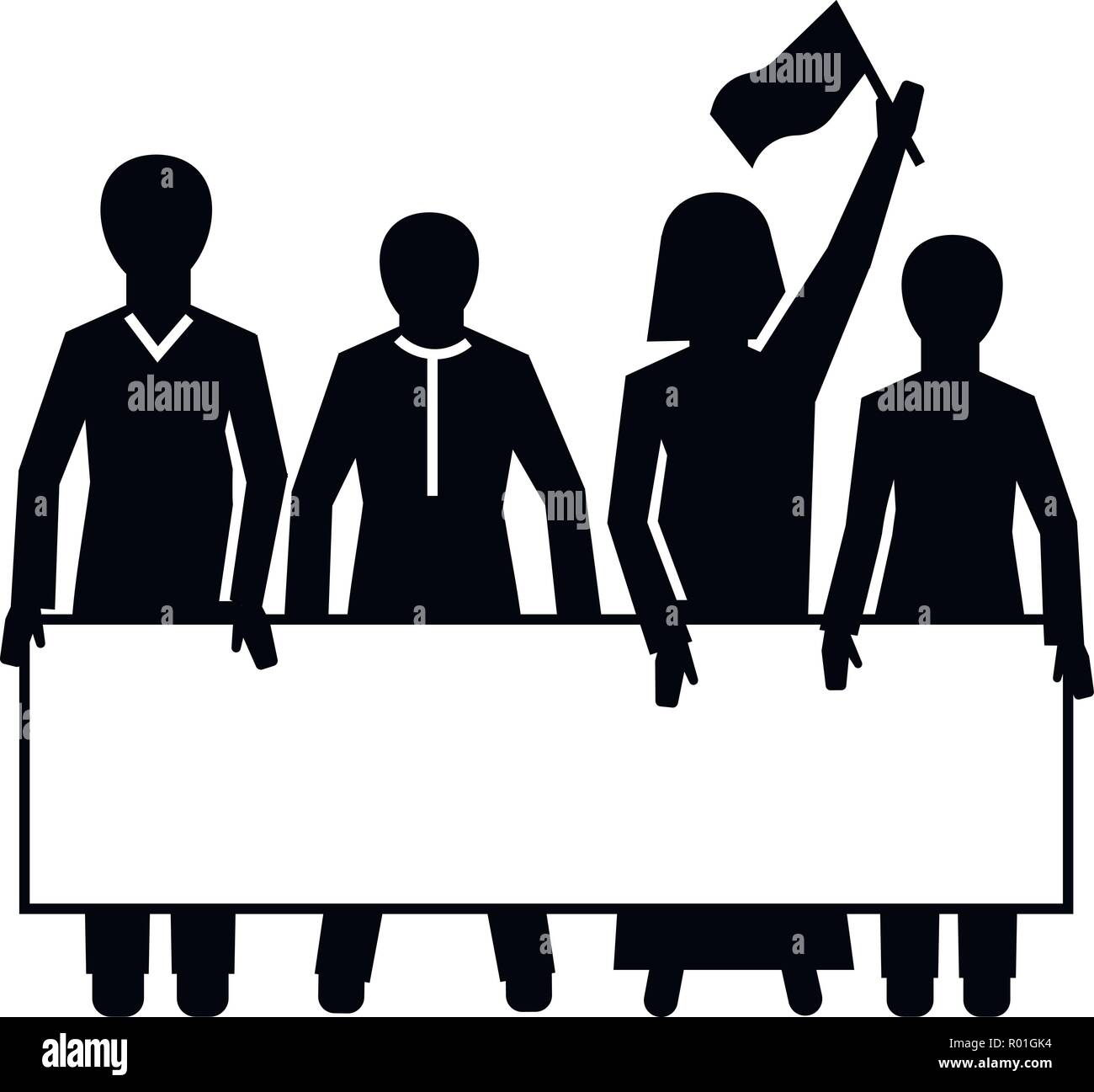 Demonstration crowd icon, simple style Stock Vector Image & Art - Alamy