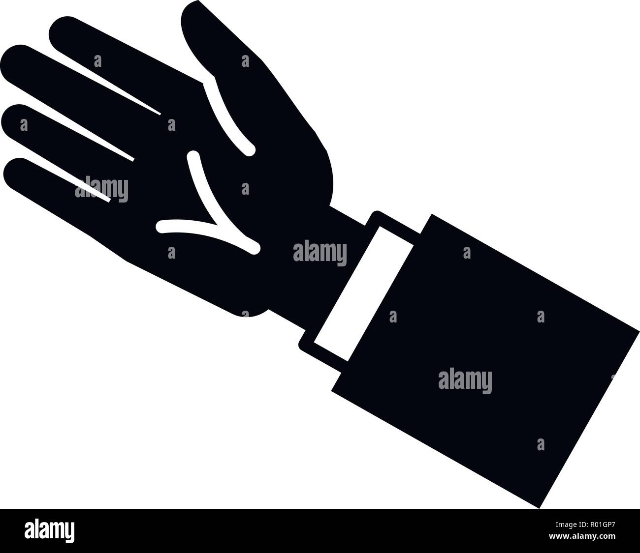 Futuristic businessman robotic hand Cut Out Stock Images & Pictures - Alamy