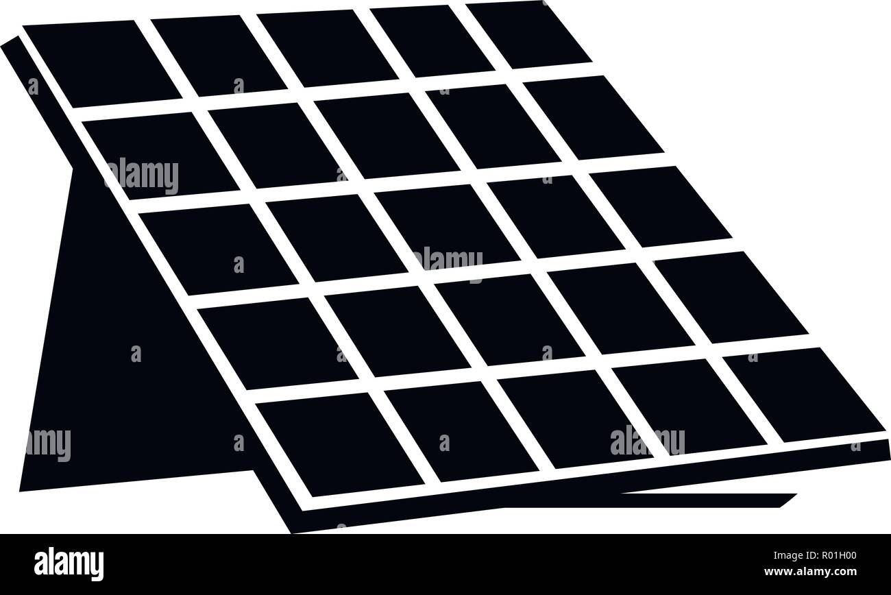 Solar panel icon, simple style Stock Vector Image & Art - Alamy
