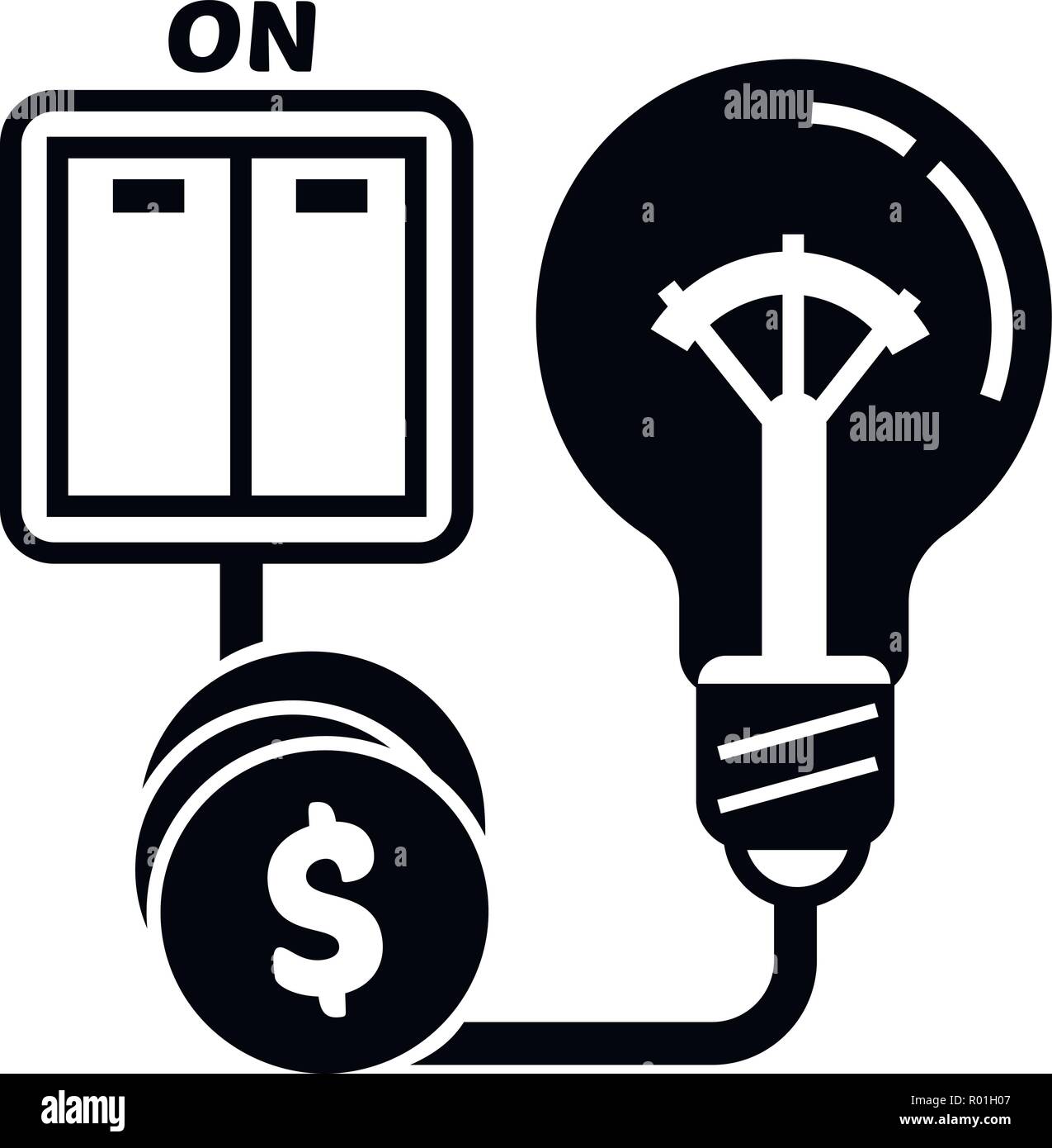 Cartoon turn on light Stock Vector Images - Alamy