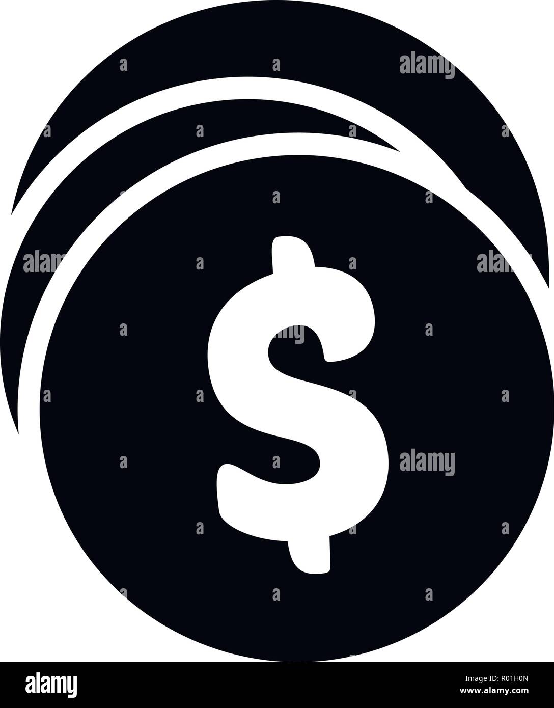 Coin money icon, simple style Stock Vector Image & Art - Alamy