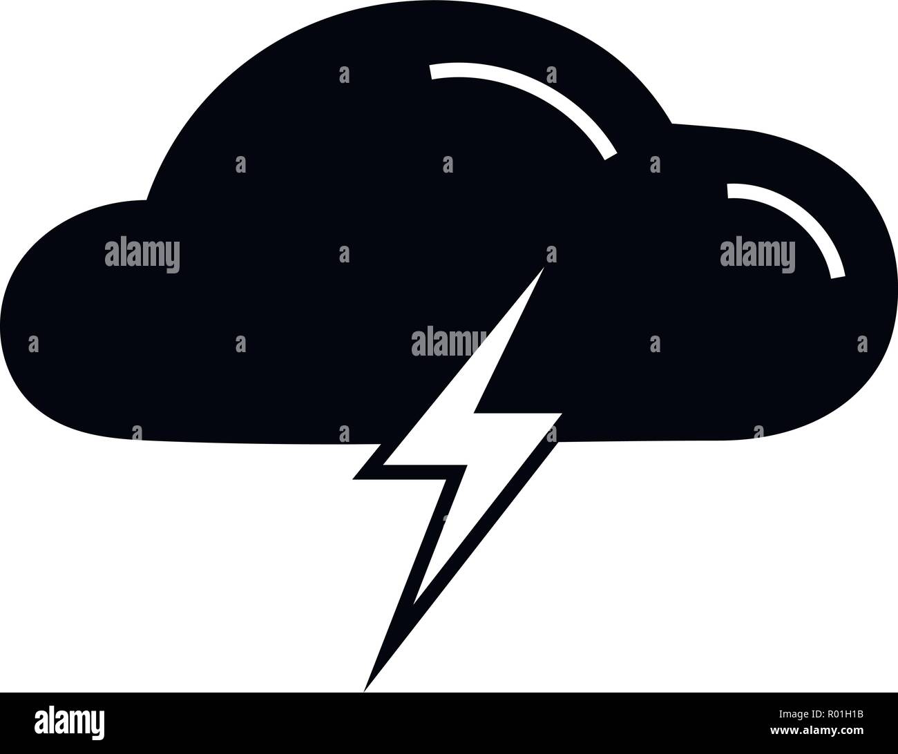 Cloud light bolt icon, simple style Stock Vector Image & Art - Alamy