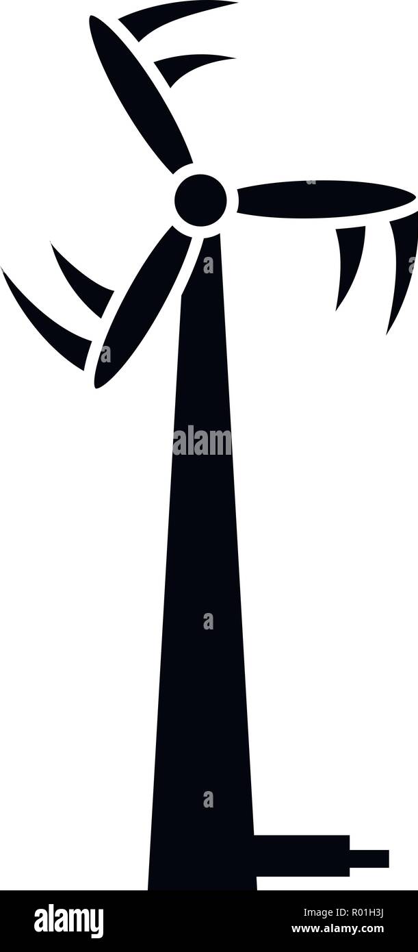 Modern wind turbine icon, simple style Stock Vector Image & Art - Alamy