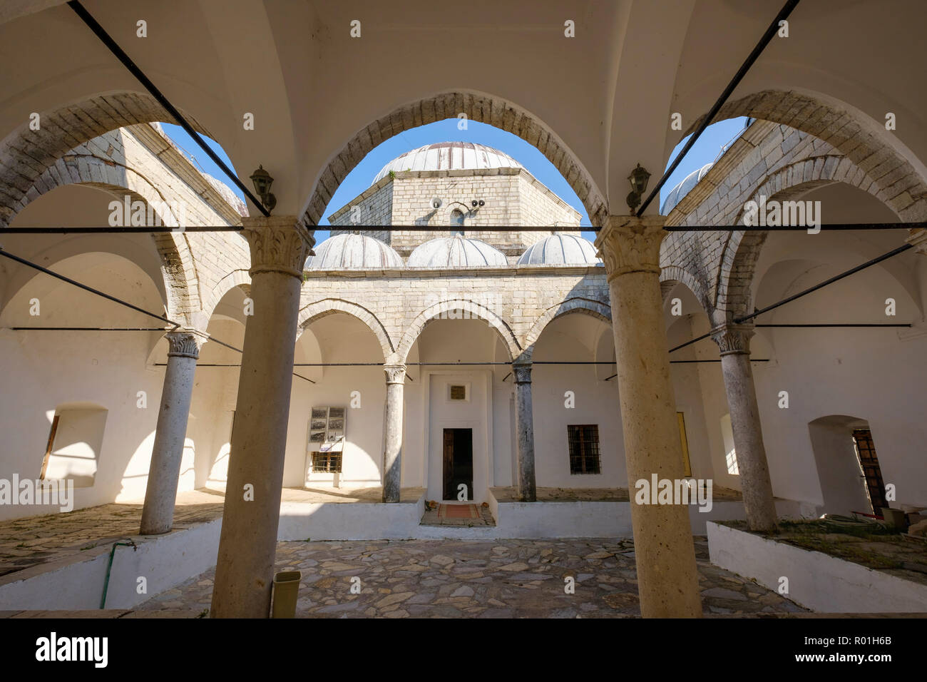 Courtyard, Lead Mosque, Xhamia e Plumbit, Shkodra, Shkodër, Qark ...