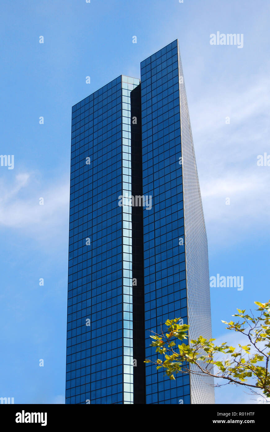 Large Glass High rise Building Downtown of Large American City Stock ...