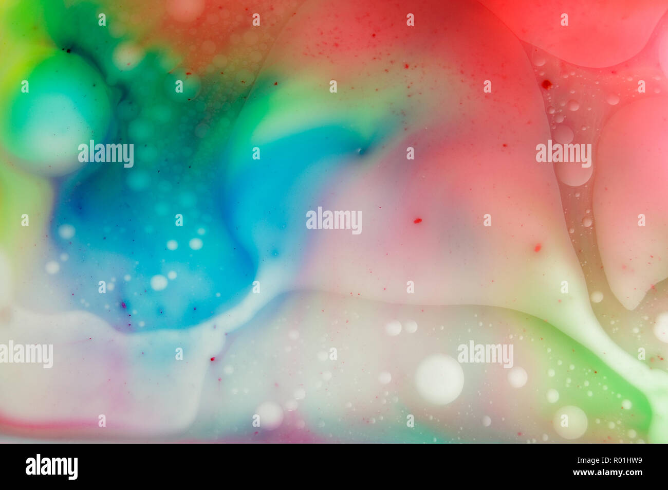 Milk, Oil and Food Colorants Mixed Together to Create Abstract Art ...