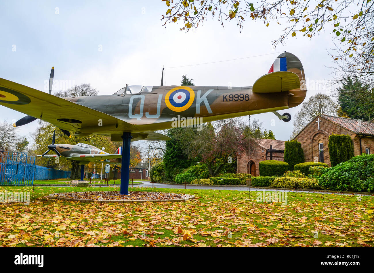 Biggin Hill St Georges Chapel of Remembrance with Spitfire and ...