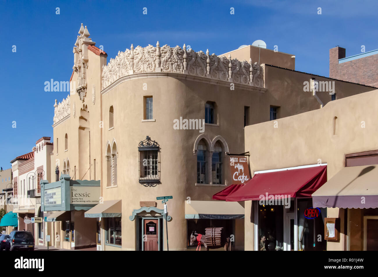 The Lensic Theater in Santa Fe, New Mexico Stock Photo - Alamy