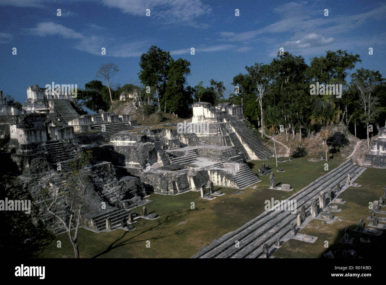 NOT 1110376 GUATEMALA TIKAL North Acropolis Stock Photo - Alamy