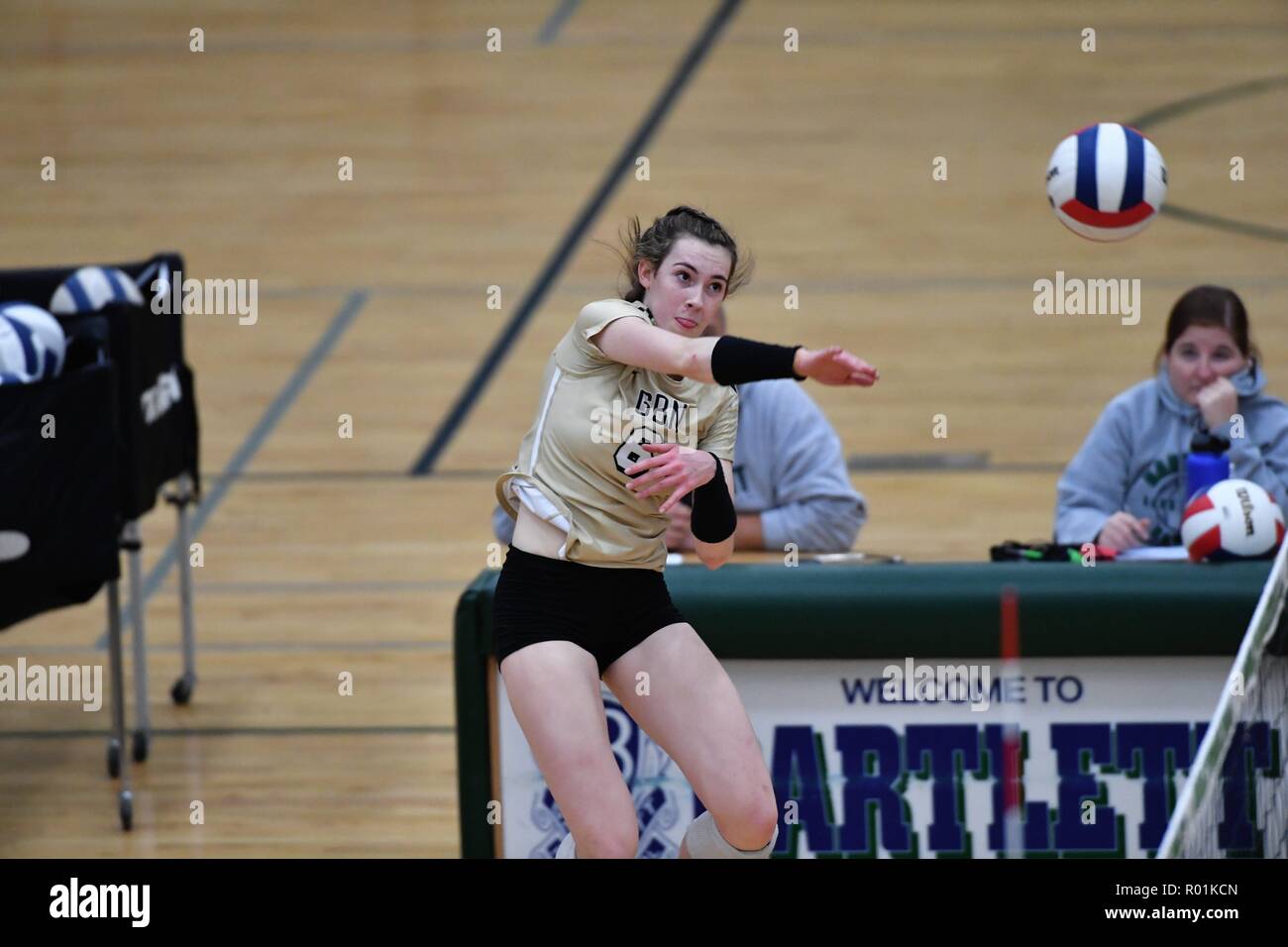 Player delivering a winning kill shot. USA Stock Photo - Alamy