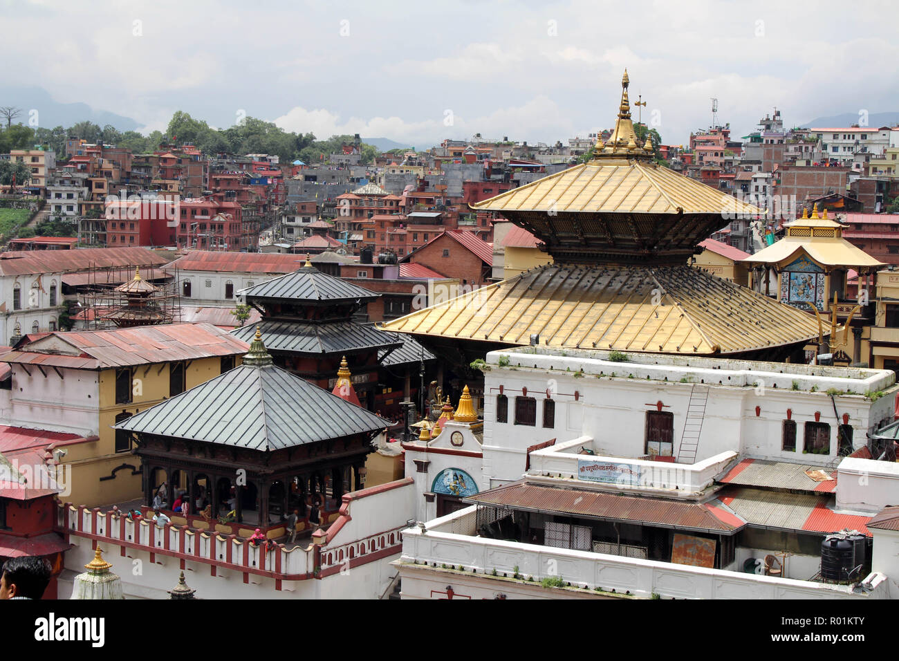 The view Pashupatinath Temple in Kathmandu from across the river. Taken ...