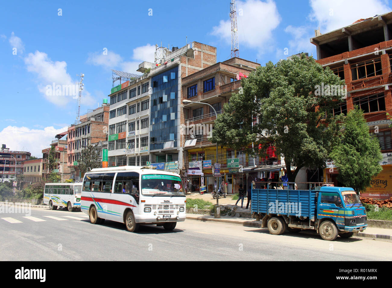 Nepali bus stop hi-res stock photography and images - Alamy