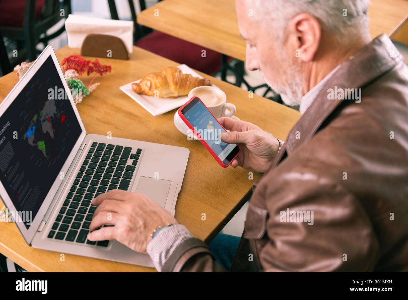 Man checking the weather hi-res stock photography and images - Alamy