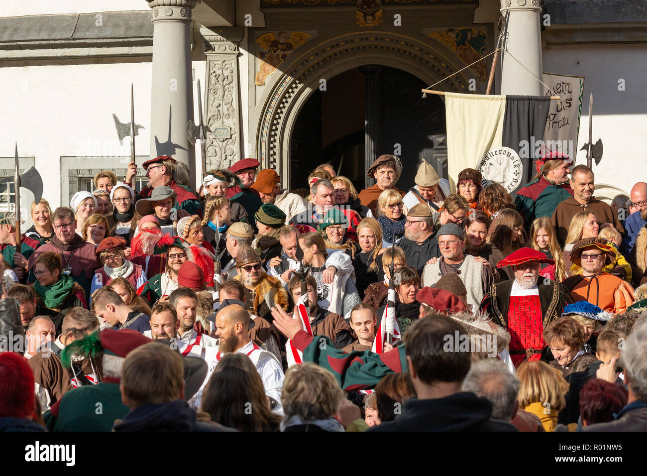 Wittenberg, Germany, 31st October 2018, Reformation Day, historic ...