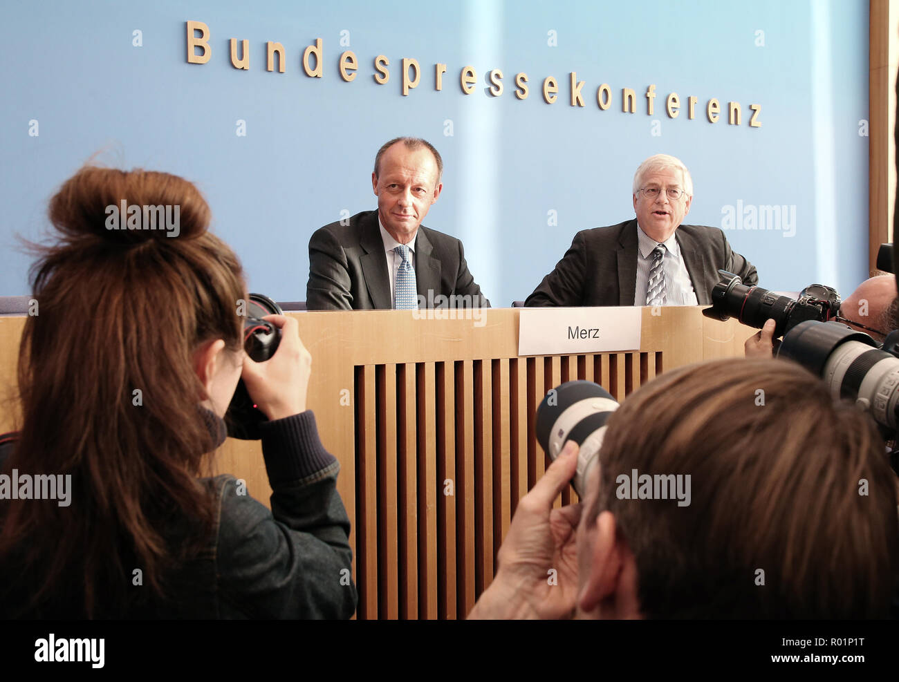Berlin, Germany. 31st Oct, 2018. The media will focus on Friedrich Merz ...