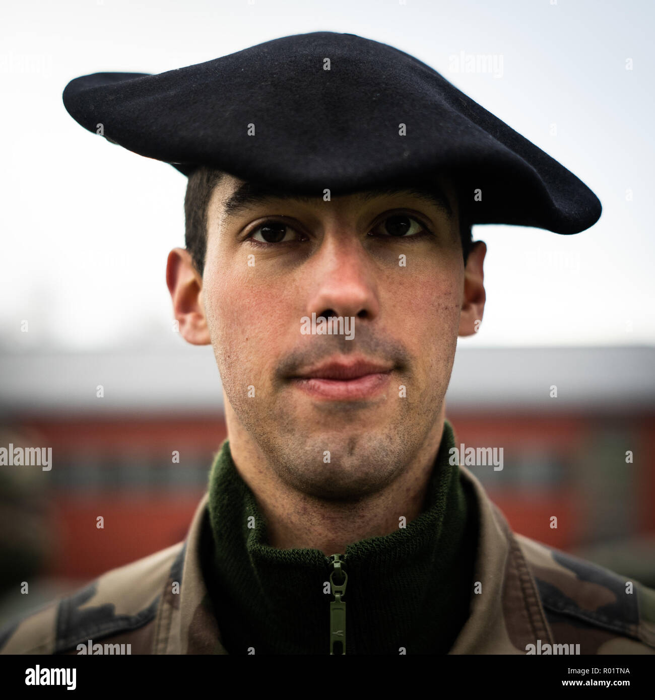 Byneset, Norway. 30th October, 2018. A French Army soldier with the ...