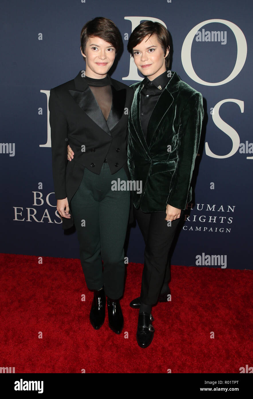 Los Angeles, California, USA. 29th Oct, 2018. Emily Hinkler, Elizabeth ...