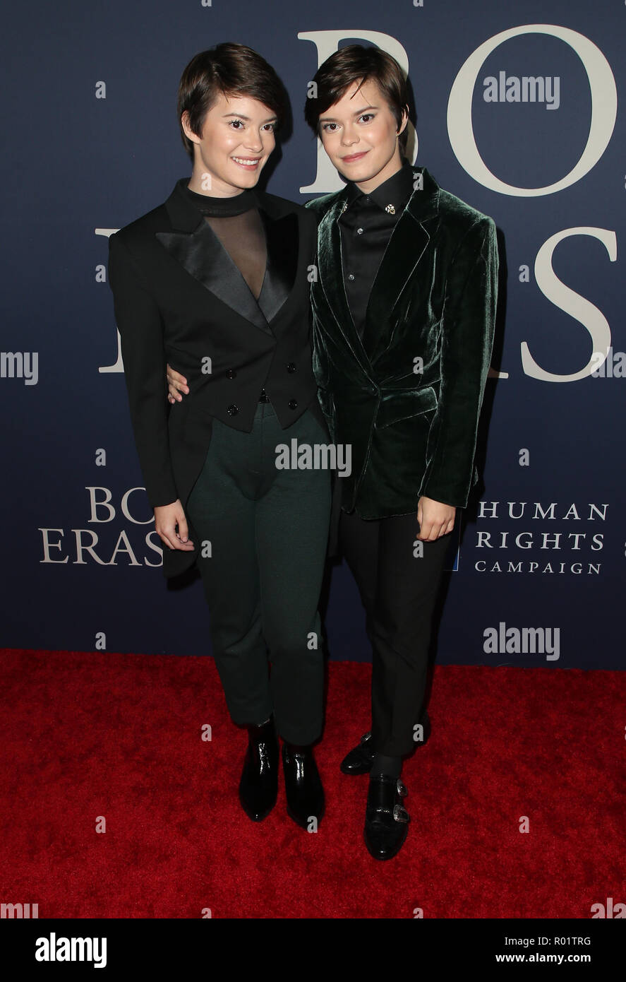 Los Angeles, California, USA. 29th Oct, 2018. Emily Hinkler, Elizabeth ...