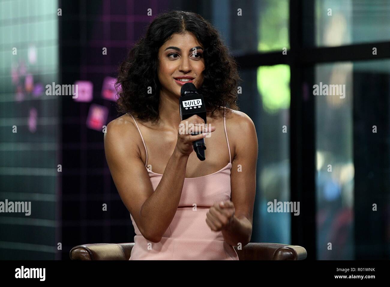 Vella Lovell out and about for AOL Build Series Celebrity Candids - WED ...