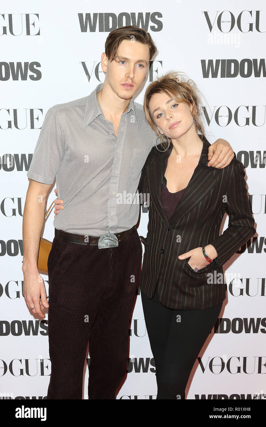 London, UK. 31st Oct, 2018. Harris Dickinson, Rose Gray, Widows ...