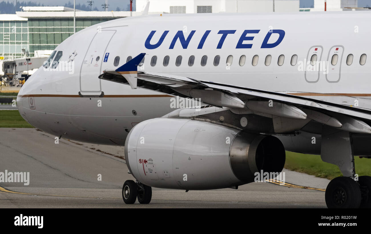 Richmond, British Columbia, Canada. 30th Oct, 2018. A United Airlines ...