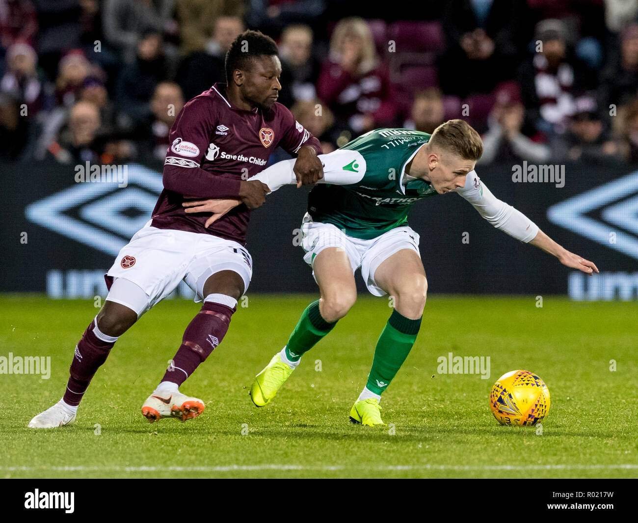 Tynecastle Park, Edinburgh, UK. 31st Oct, 2018. Ladbrokes Premiership ...