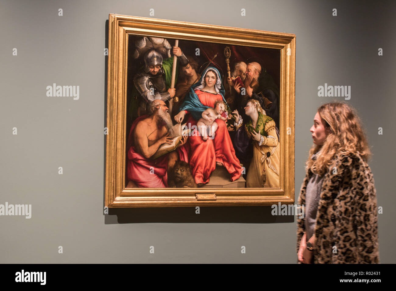 London UK. 1st November 2018. "Virgin ansd Child with Saints jerome ...