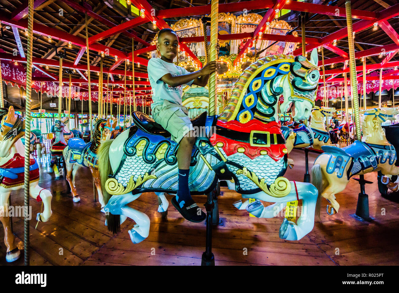 Bushnell Park Carousel Hartford, Connecticut, USA Stock Photo - Alamy
