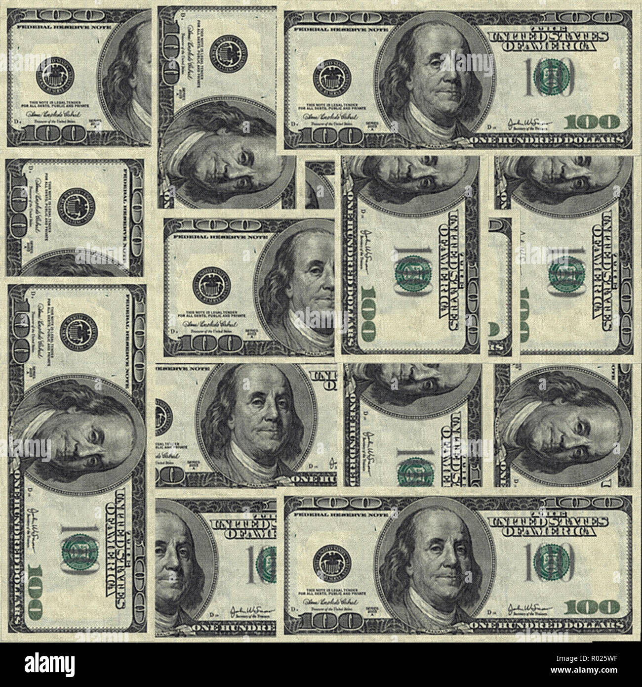 100 Dollars seamless pattern Stock Photo - Alamy