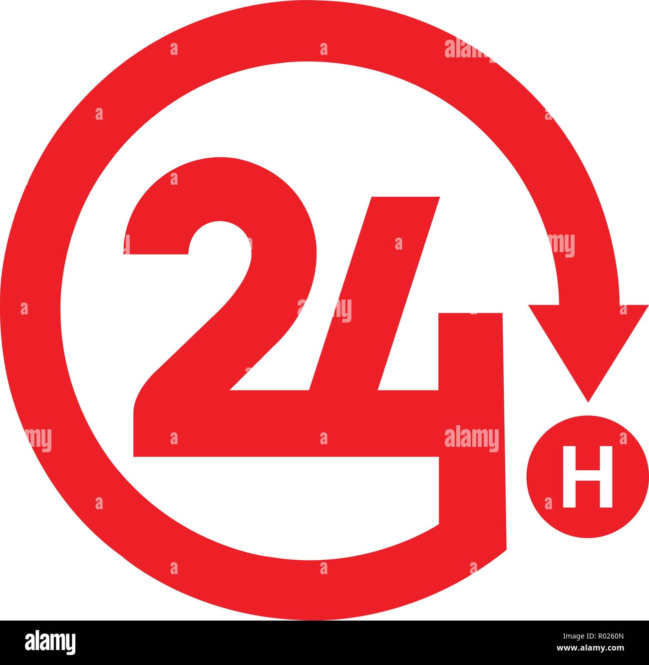 Round hour Stock Vector Images - Alamy