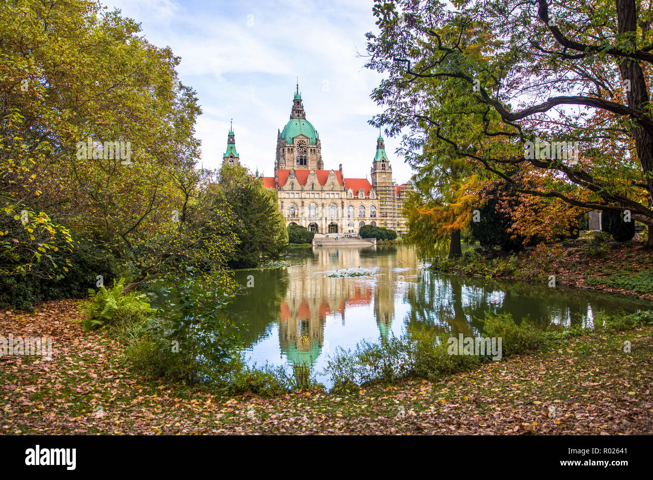 View at New Town Hall in Hanover, Germany Stock Photo - Alamy