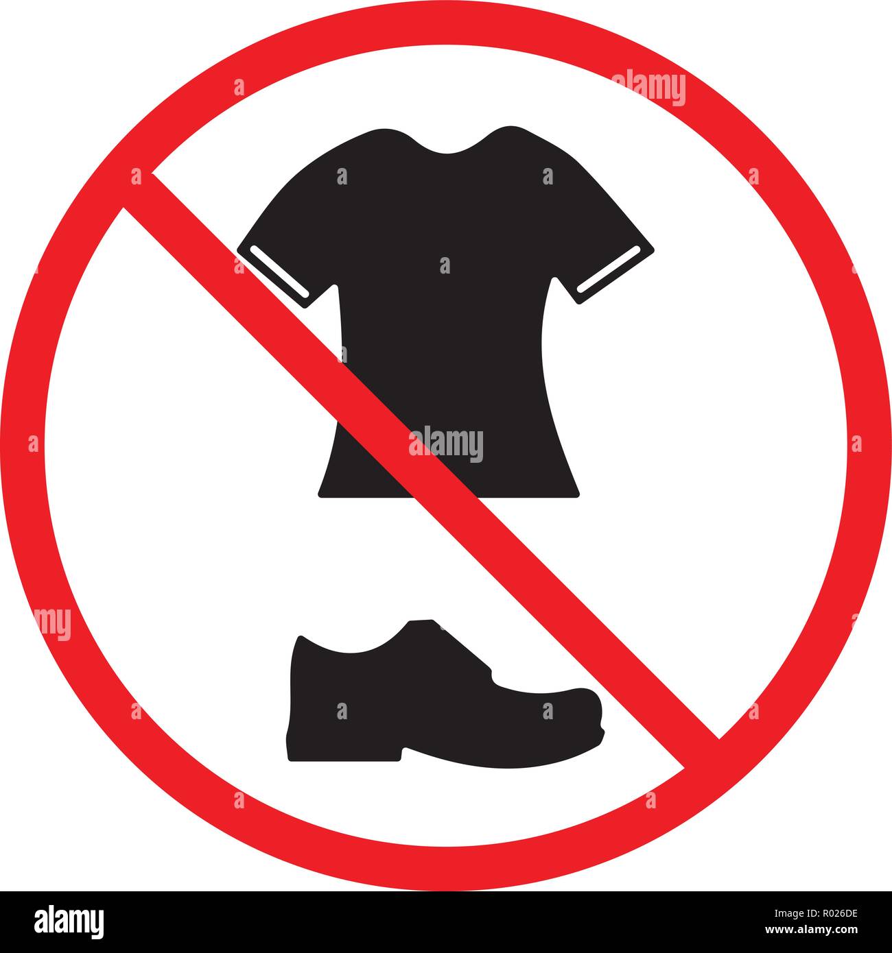 Shoe ban Stock Vector Images - Alamy